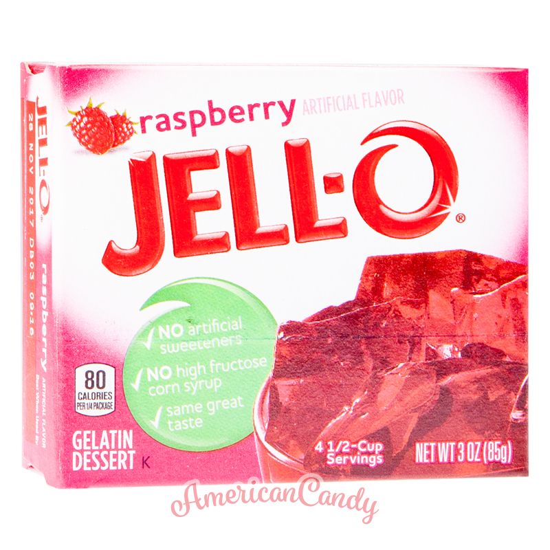 Jell-O Instant Pudding Gelatin Dessert Raspberry | Americancandy Onlineshop